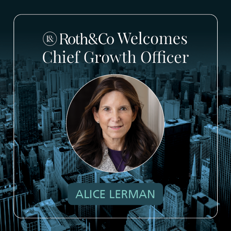 Roth&Co Welcomes Alice Lerman as Chief Growth Officer - Roth&Co
